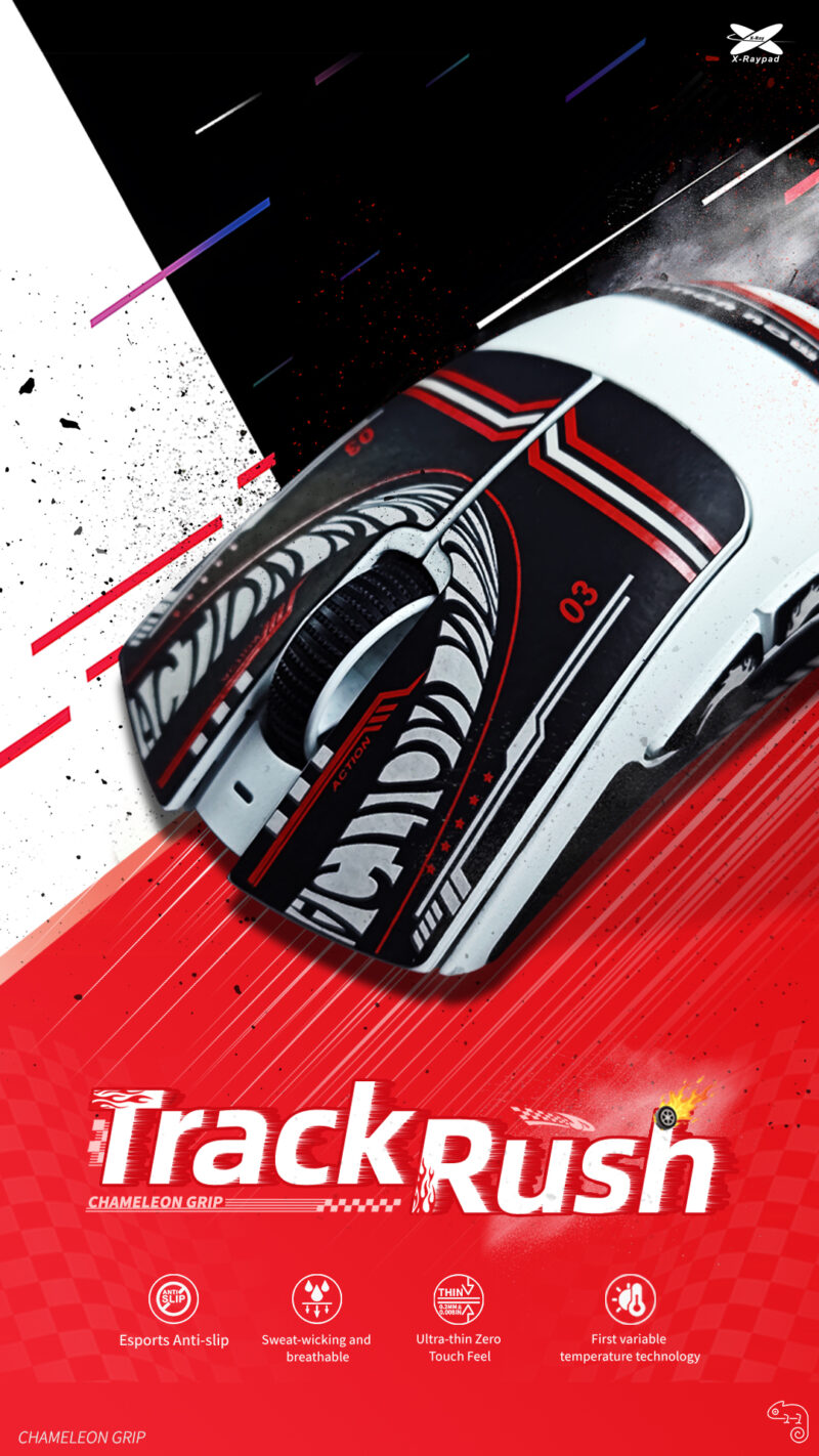 xraypad Chameleon grip tape – Track Rush – X-Raypad